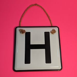Wall Decor | Metal Monogram With Rope Letter H New | Poshmark